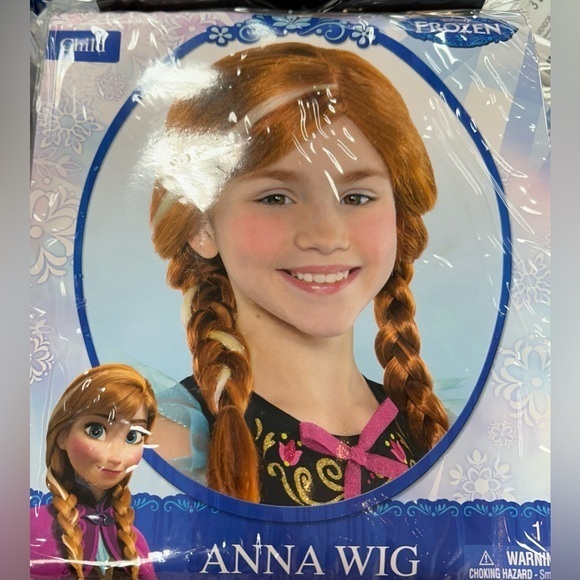 Disney | Costumes | Nwt Disneys Frozen Anna Wig Girls Frozen Halloween ...